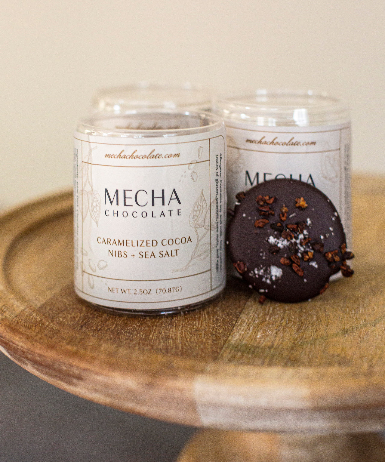 Caramelized Cocoa Nibs + Sea Salt Mendiant (2.5 oz) – MechaChocolate